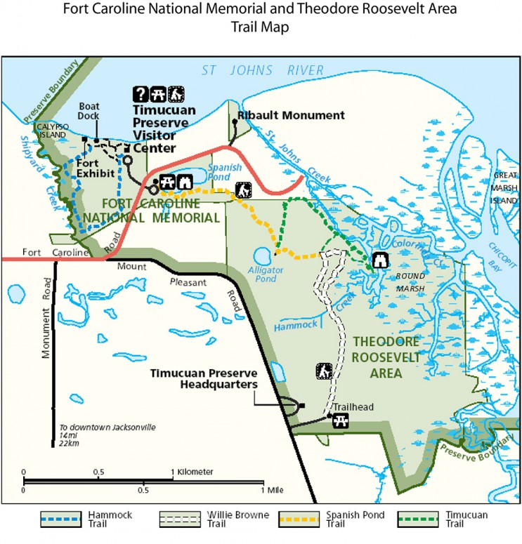 Fort Caroline National Memorial | PARK MAP
