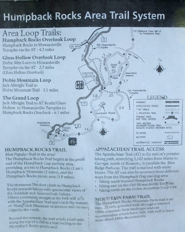 Blue Ridge Parkway | HUMPBACK ROCKS HIKING TRAILS (MP 6)