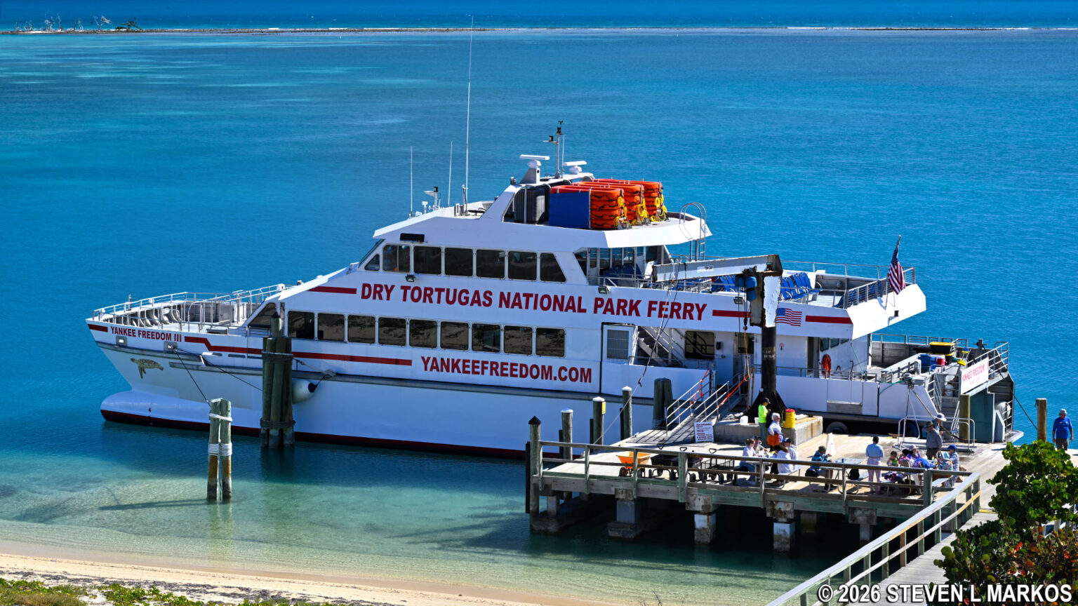 Dry Tortugas National Park | ARRIVING ON THE YANKEE FREEDOM FERRY